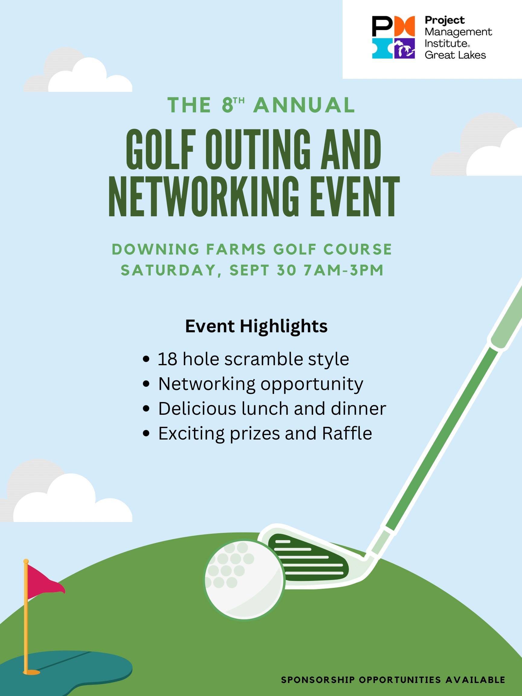 PMIGL's 8th Annual Golf Outing & Networking Event | PMI Great Lakes Chapter